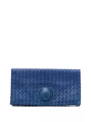 BOTTEGA VENETA 2012-2025 Nappa Intrecciato Turn Lock Clutch Bag