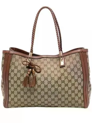 Gucci Gg Canvas Bella Tote Bag - Brown