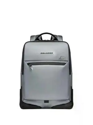 PIQUADRO 15.6-inch Zip-up Computer Backpack - Grey