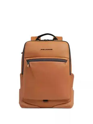 PIQUADRO 15.6-inch Zip-up Computer Backpack - Orange