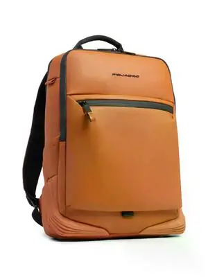 PIQUADRO 15.6-inch Zip-up Computer Backpack - Orange