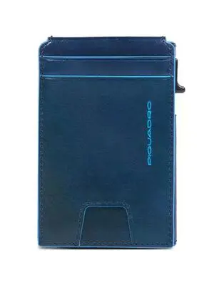 PIQUADRO Pop-up Card Holder - Blue