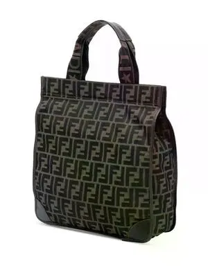 Fendi Zucca Canvas Shopping Tote Bag - Brown