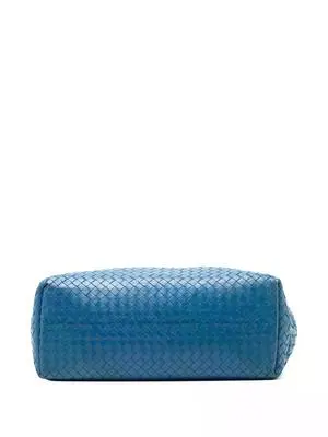 Bottega Veneta Nappa Intrecciato Belted Tote Bag - Blue