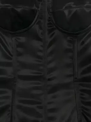 Dolce & Gabbana Satin Corset Minidress - Black