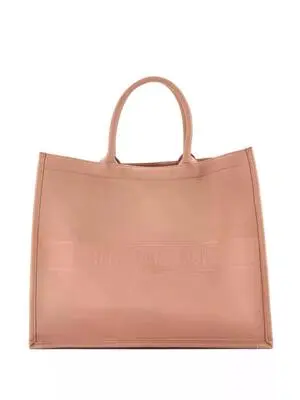 Dior Book Embossed Leather Large Tote Bag - Neutrals