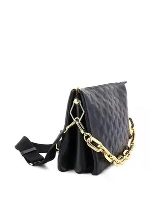 LOUIS VUITTON Coussin Mm Crossbody Bag Monogram Embossed Lambskin - Black
