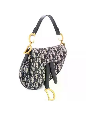 Dior Saddle Handbag Oblique Canvas Mini Shoulder Bag - Blue