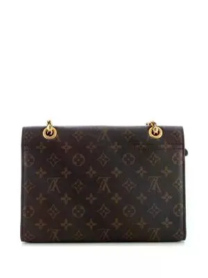 LOUIS VUITTON Victoire Handbag Monogram Canvas And Leather Shoulder Bag - Black