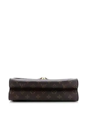 LOUIS VUITTON Victoire Handbag Monogram Canvas And Leather Shoulder Bag - Black