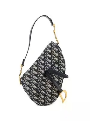 Dior Saddle Handbag Oblique Canvas Medium Shoulder Bag - Blue