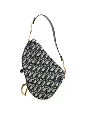 Dior Saddle Handbag Oblique Canvas Medium Shoulder Bag - Blue