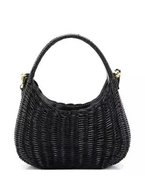 Miu Miu Wander Hobo Wicker Mini Shoulder Bag