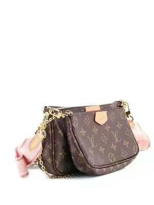 LOUIS VUITTON Multi Pochette Accessoires Monogram Canvas Crossbody Bag - Brown