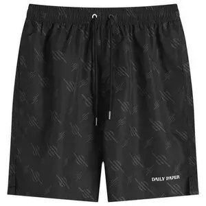 DAILY PAPER Irregular Monogram Swim Shorts