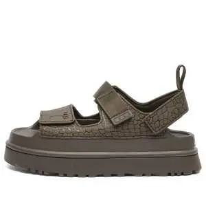 UGG Goldenglow Embossed Sandals - Dense Smoke