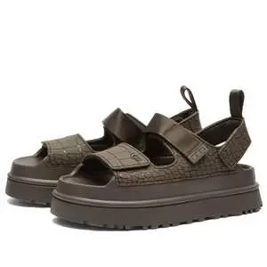 UGG Goldenglow Embossed Sandals - Dense Smoke