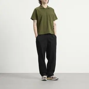 Universal Works Rugby Jersey Oversized Vacation Polo - Olive