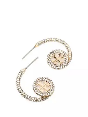 Tory Burch Miller Pavé Loop Earrings