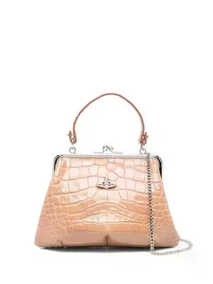 VIVIENNE WESTWOOD Orb Embossed Top-handle Tote Bag - Neutrals