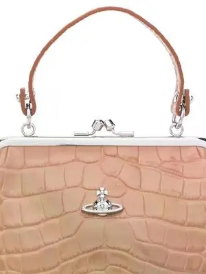 VIVIENNE WESTWOOD Orb Embossed Top-handle Tote Bag - Neutrals
