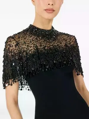 Jenny Packham Livia Beaded Maxi Dress - Neutrals