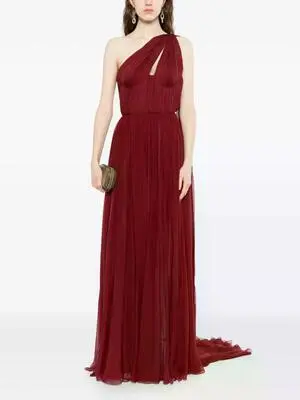 Zuhair Murad Chiffon Maxi Dress - Red