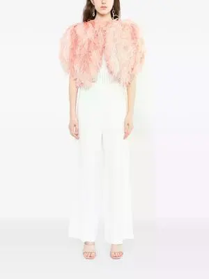 ISABEL SANCHIS Feather-embellished Jacket