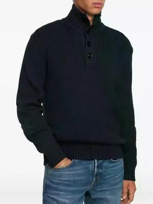 TOM FORD Button High-collar Sweater