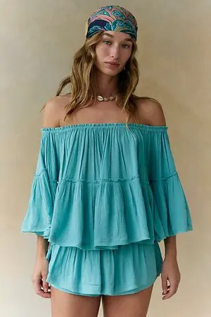Free People Tiki Lulu Set - Waterfall Mist