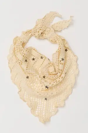 CURRIED MYRRH Lexis Hair Scarf - Ivory