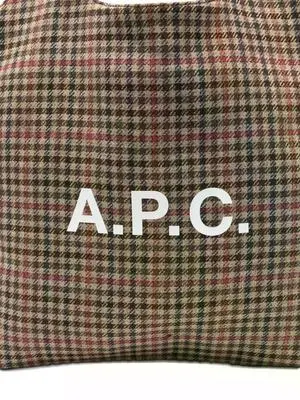 A.p.c. Ninon Houndstooth Tote Bag