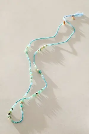 Free People Hettie Semiprecious Strand Necklace - Turquoise