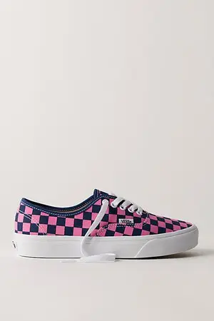VANS Authentic Checkerboard Sneakers - Deep Indigo/pink Fizz