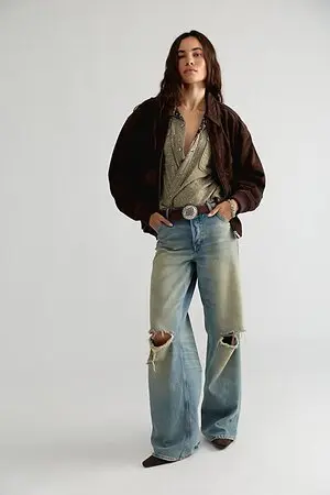 Citizens Of Humanity Vivienne Suede Bomber Jacket - Deep Chocolate