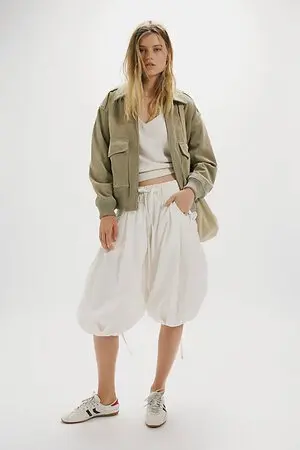 Citizens Of Humanity Vivienne Suede Bomber Jacket - Deep Olive