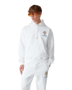 Casablanca Diamond Column Hooded Sweatshirt