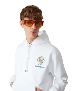 Casablanca Diamond Column Hooded Sweatshirt