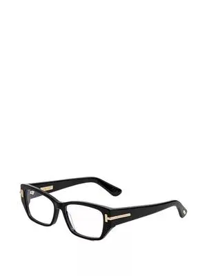 TOM FORD Geometric Frame Glasses - Black