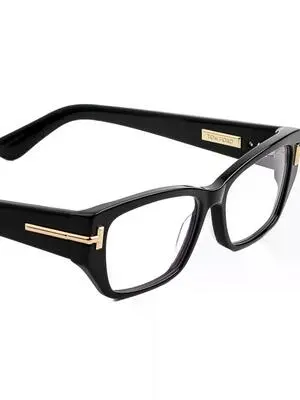 TOM FORD Geometric Frame Glasses - Black