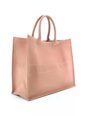 Dior Book Embossed Leather Large Tote Bag