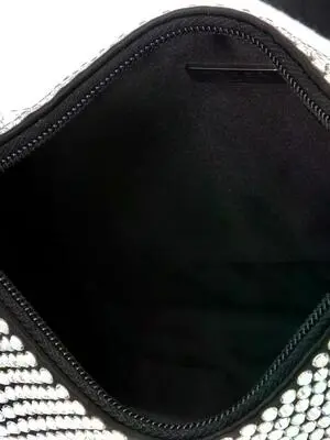 Prada Re-edition 2000 Crystal Embellished Satin Mini Hobo Bag