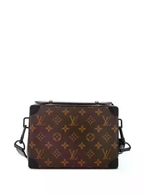 LOUIS VUITTON Handle Soft Trunk Bag Macassar Monogram Canvas - Black