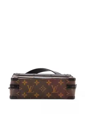 LOUIS VUITTON Handle Soft Trunk Bag Macassar Monogram Canvas - Black