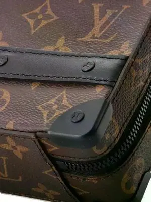LOUIS VUITTON Handle Soft Trunk Bag Macassar Monogram Canvas - Black