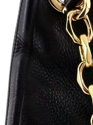 Valentino Garavani Vlogo Moon Leather Medium Tote Bag - Black