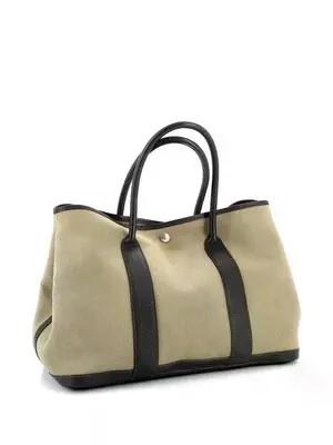 Hermès Garden Party Toile And Leather 36 Tote Bag - Brown