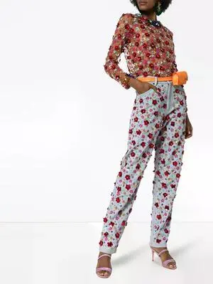 Ashish Beaded Floral Top