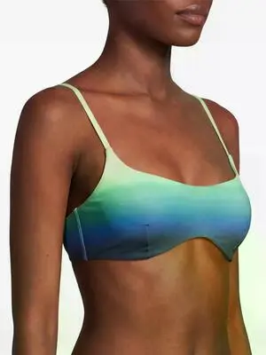 Casablanca Gradient-print Bikini Top