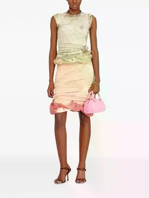 DIESEL® Floral Print Ruffled Skirt